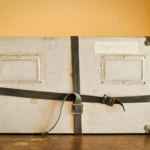 Vintage Industrial Tin Metal Case With Straps - Etsy