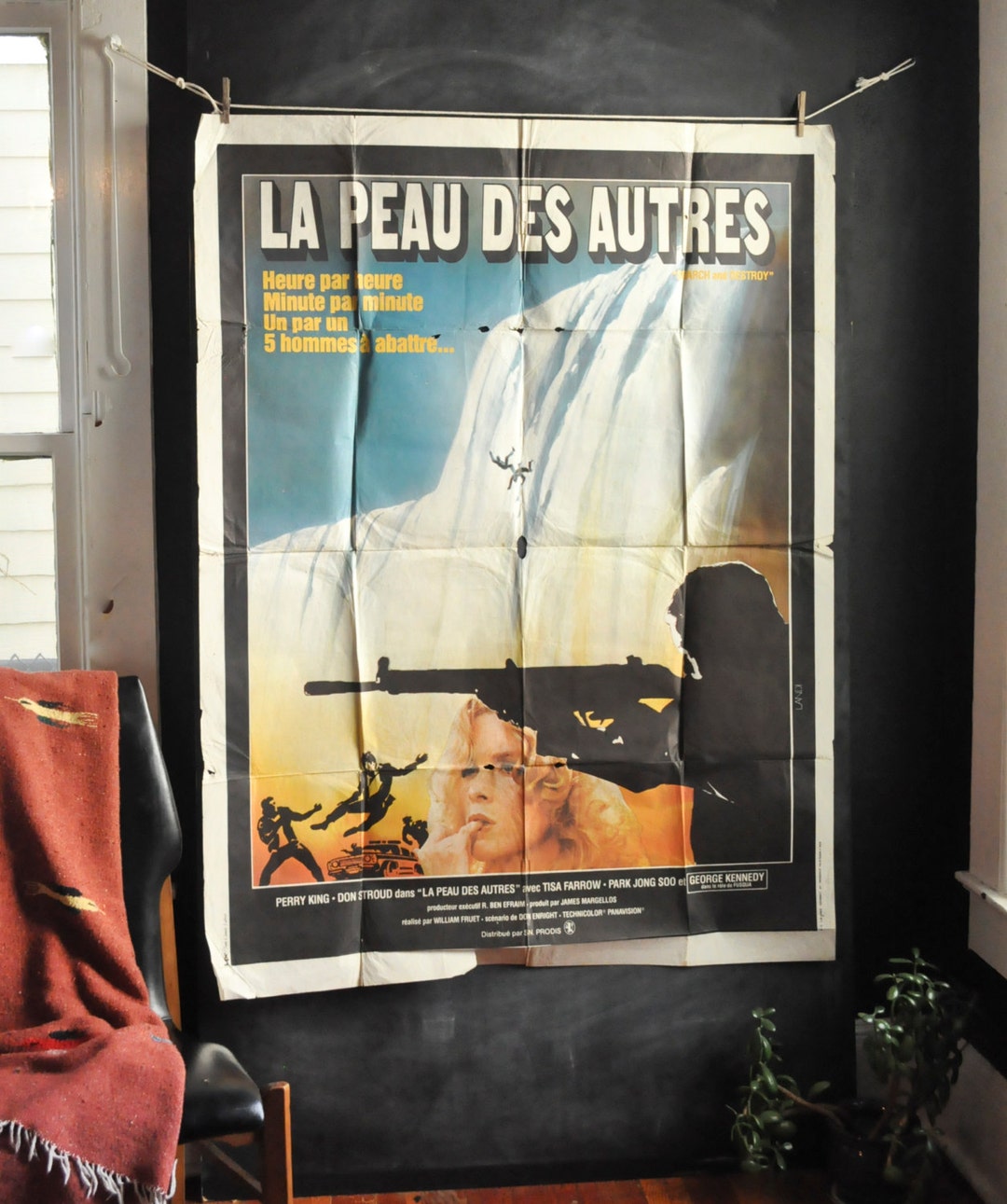 1979 Large Rare Movie Poster SEARCH & DESTROY (CAN) French Moroccan ...