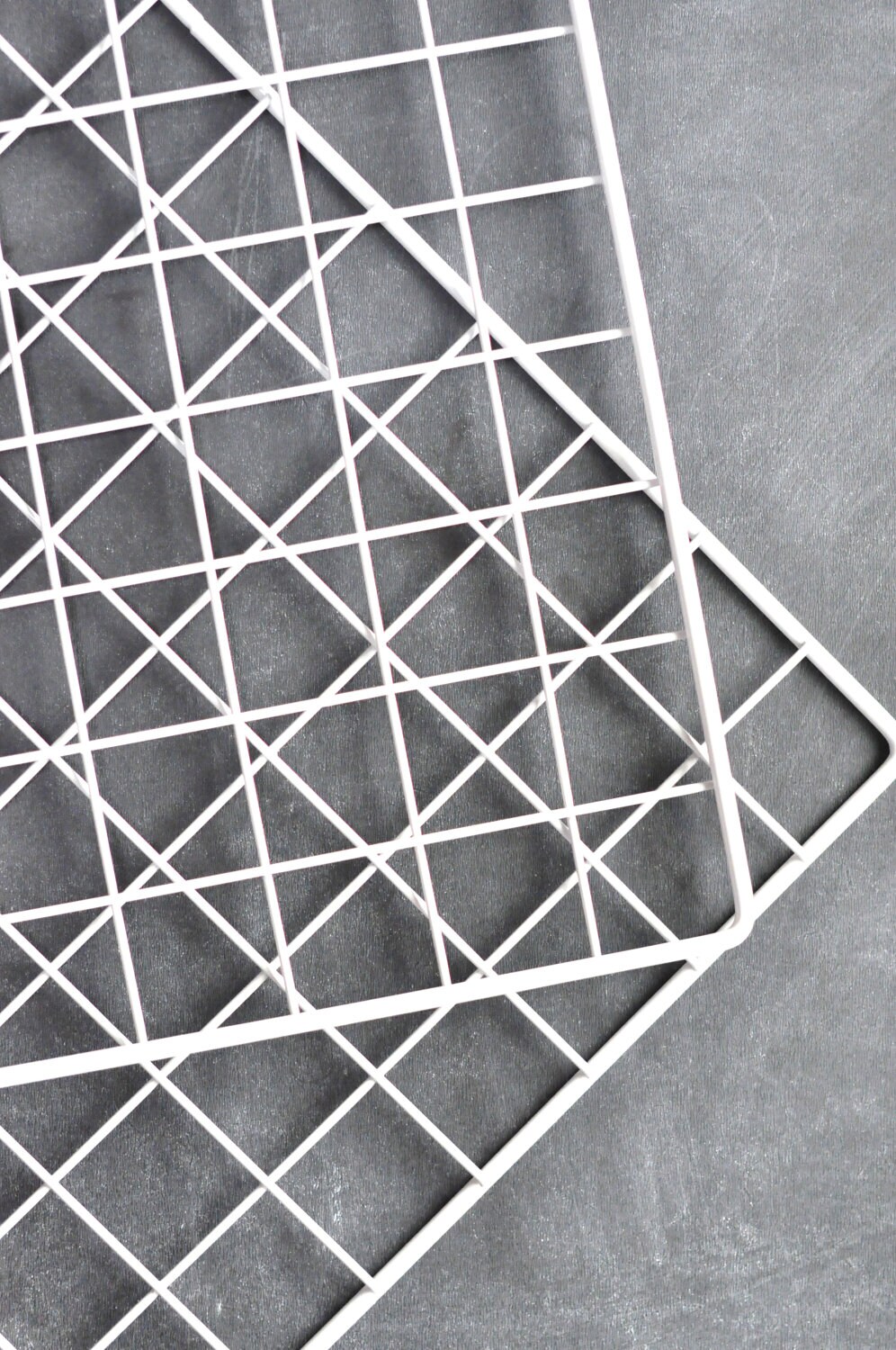 Vintage 80s White Painted Metal Grids for Display or Decoration Sale - Etsy
