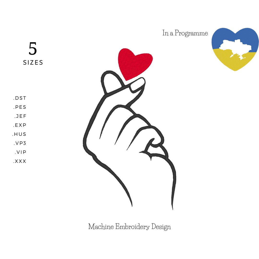 Finger Snap With Heart Machine Embroidery Design - Snap Fingers ...