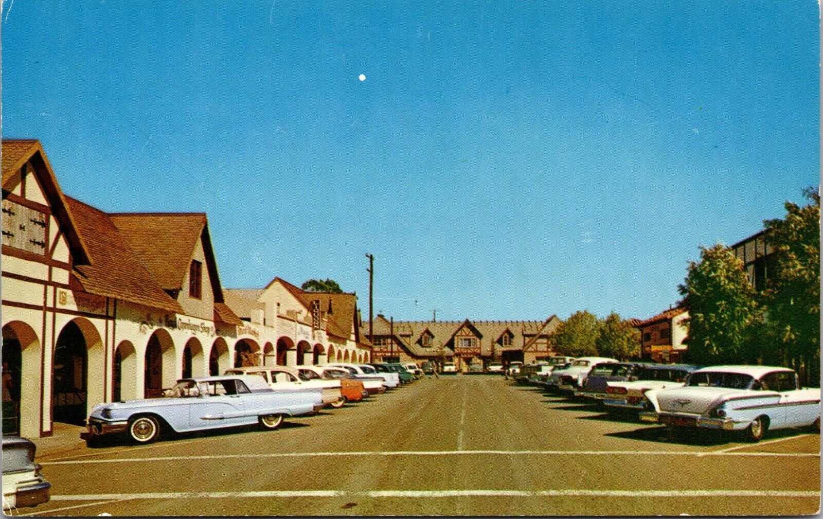 Solvang California Vintage Cars Postcard Unposted - Etsy