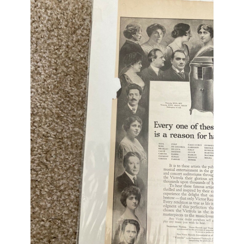 1919 Victor Victrola Phonograph Talking Machine Ad Ladies Home Journal ...