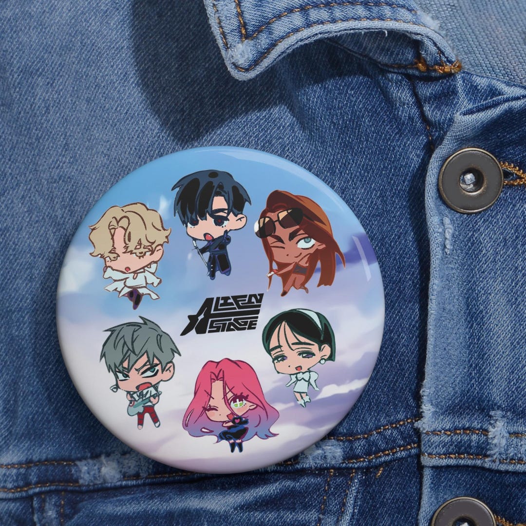 Personalized Alien Stage Buttons Pin - Etsy