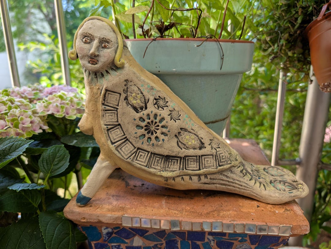 Ceramic Sculpture Harpyie/ Harpy "the Bird Woman" - Etsy Australia