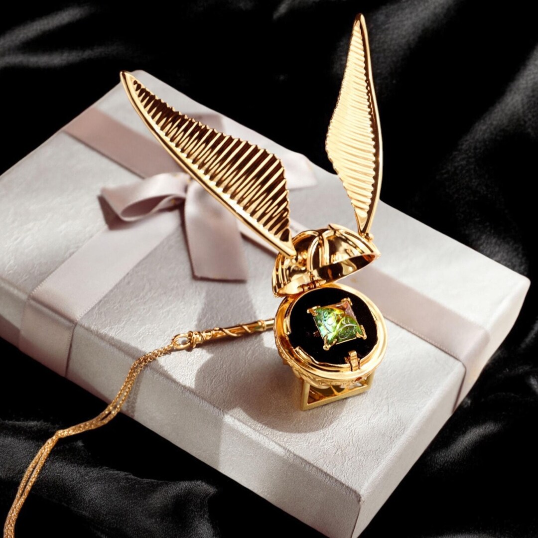 Golden Snitch Proposal Ring Box Luxury Jewelry Organizer With Movable ...