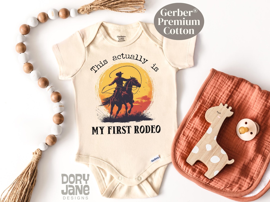 This is My First Rodeo ONESIES® Brand Bodysuit Horse Rodeo Baby ...