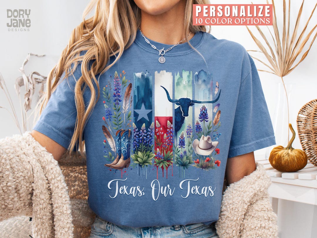 Texas State Pride Shirt Texas Our Texas Tshirt Comfort Colors Texas ...