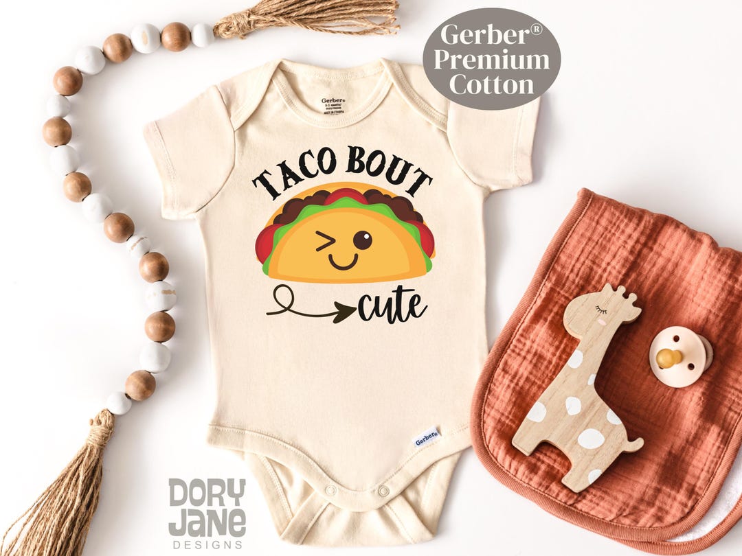 Funny Taco Baby ONESIES® Brand Bodysuit Taco Baby Bodysuit Cute Baby ...