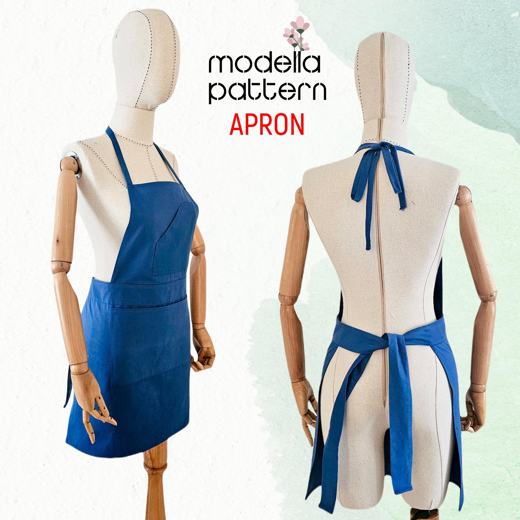 APRON S-2XL Sewing Pattern PDF With Video Tutorial - Handmade Apron ...
