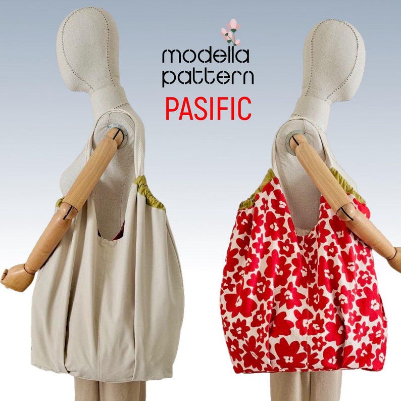 PASIFIC Bag Sewing Pattern PDF With Video Tutorial - Handmade ...