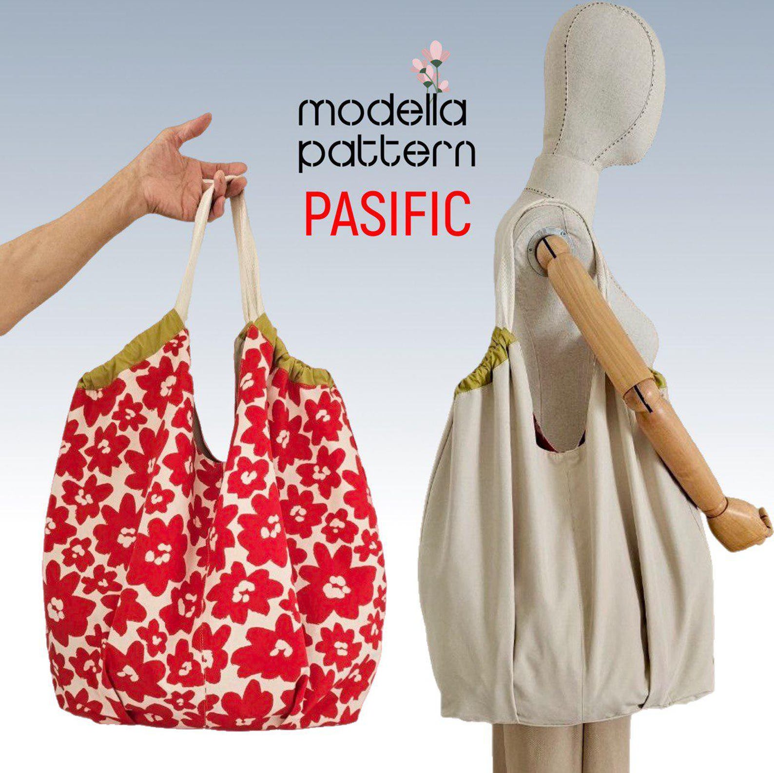 PASIFIC Bag Sewing Pattern PDF With Video Tutorial - Handmade ...