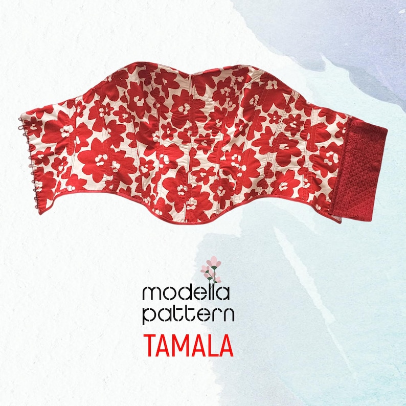 TAMALA Corset Sewing Pattern PDF With Video Tutorial -36-44 EU - Corset ...