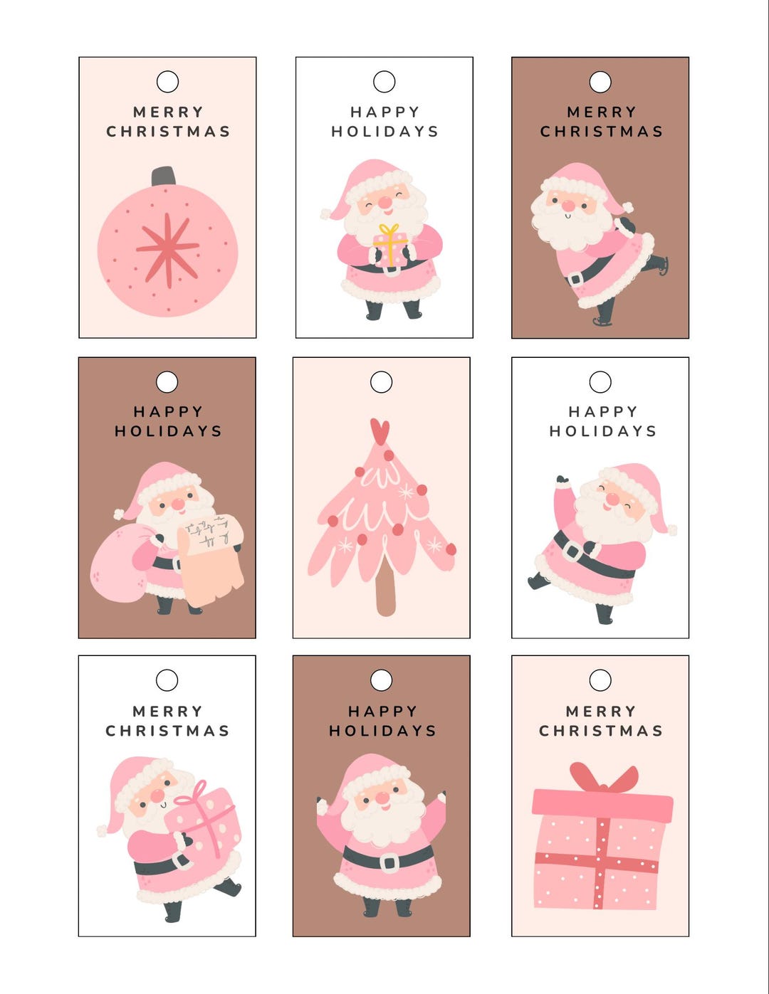 Personalized Christmas Gift Tags Style 1 - Etsy