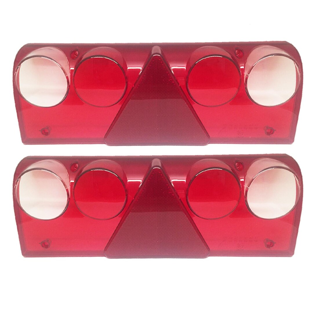 2x Universal Rear Tail Light Lens Lenses Fits Europoint II Schmitz E ...