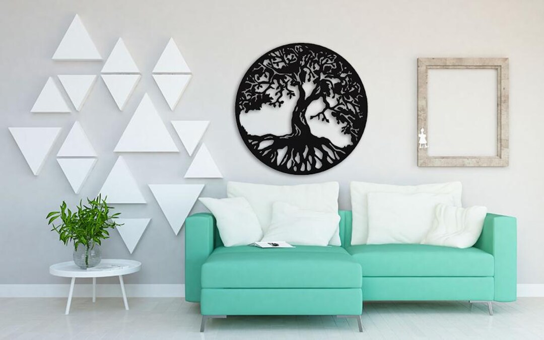 Tree of Life 2D Model Wall Decoration. DXF File. - Etsy