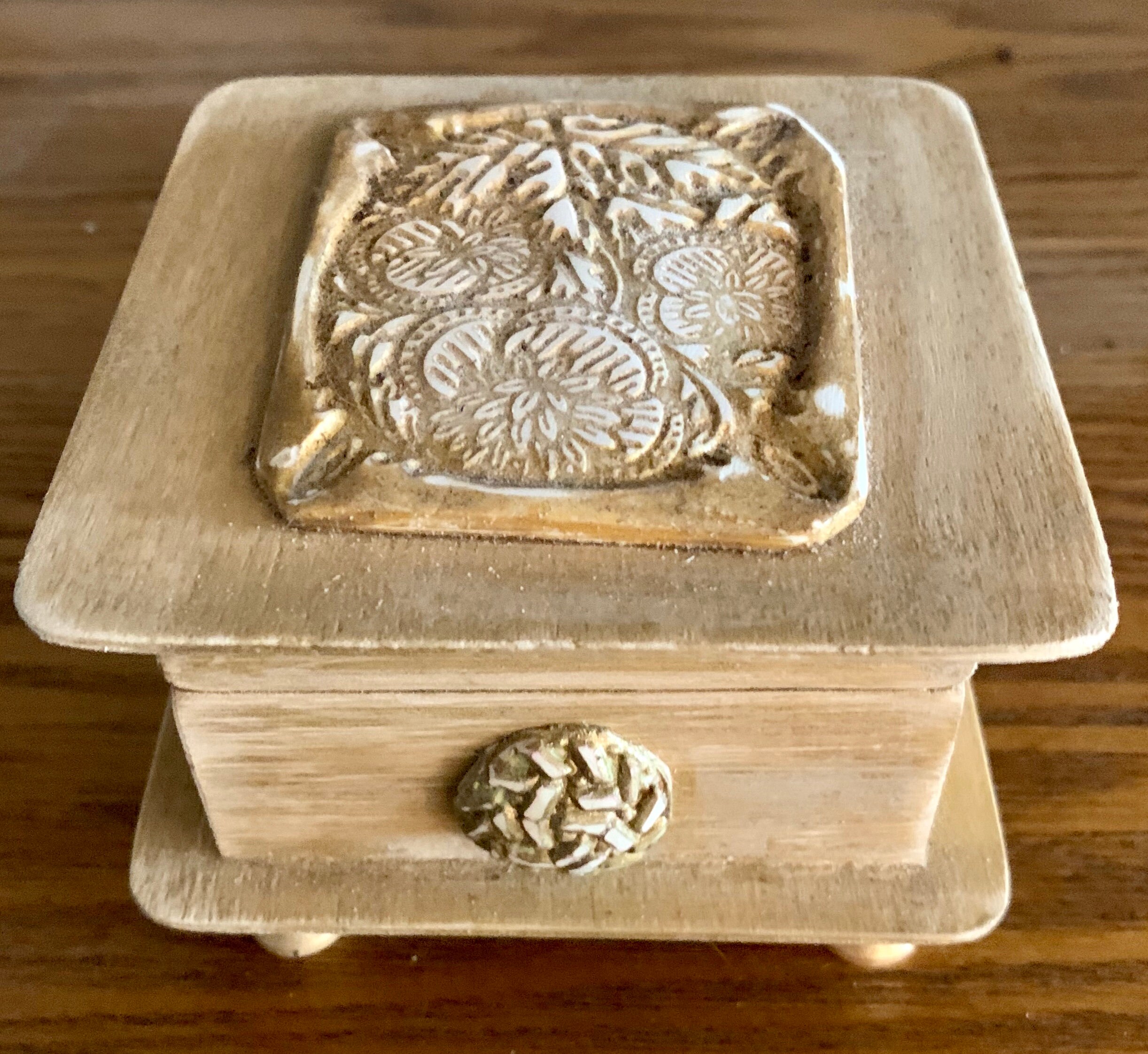 Embellishing Clay Box