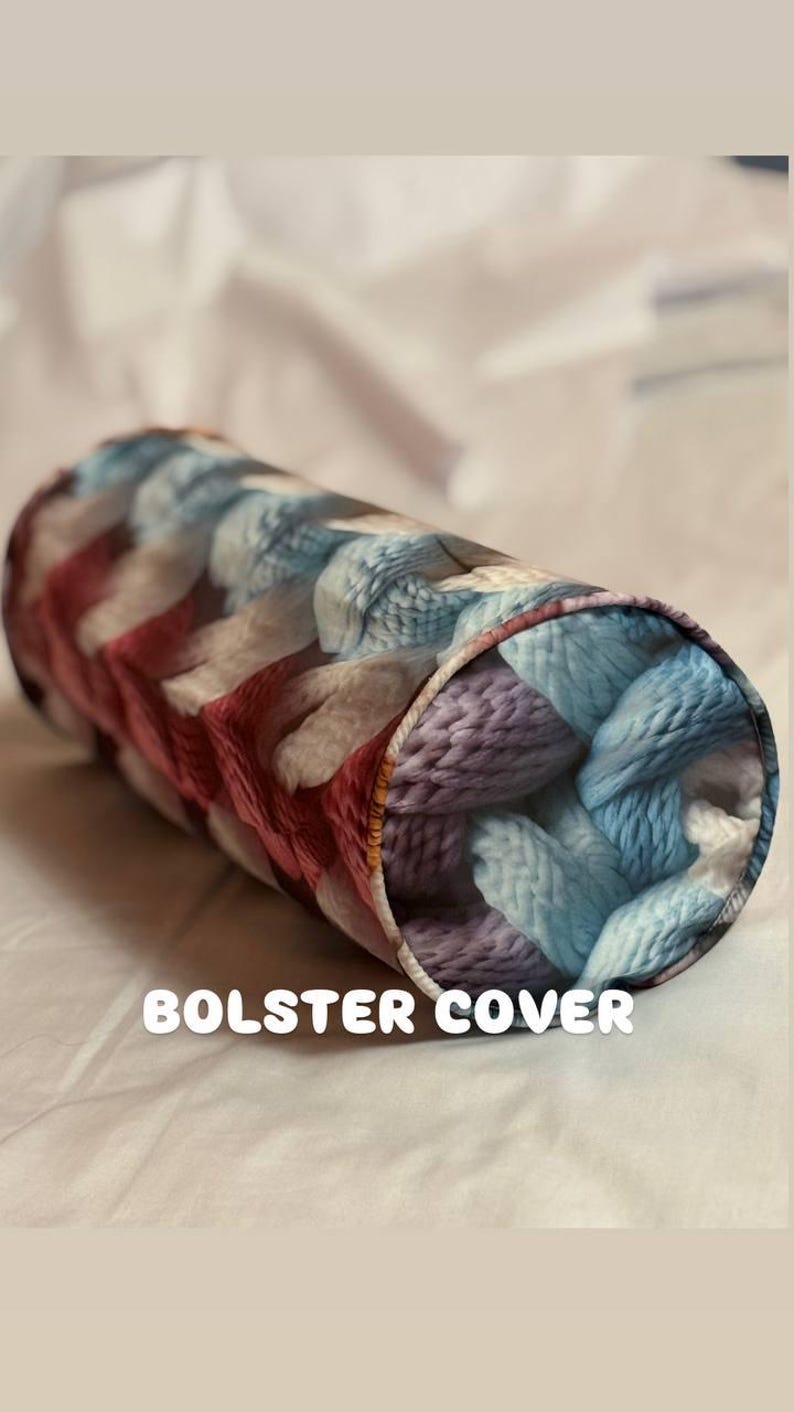 Bolster Cover Only Roll Pillow Case Any Length or Diameter Round End ...