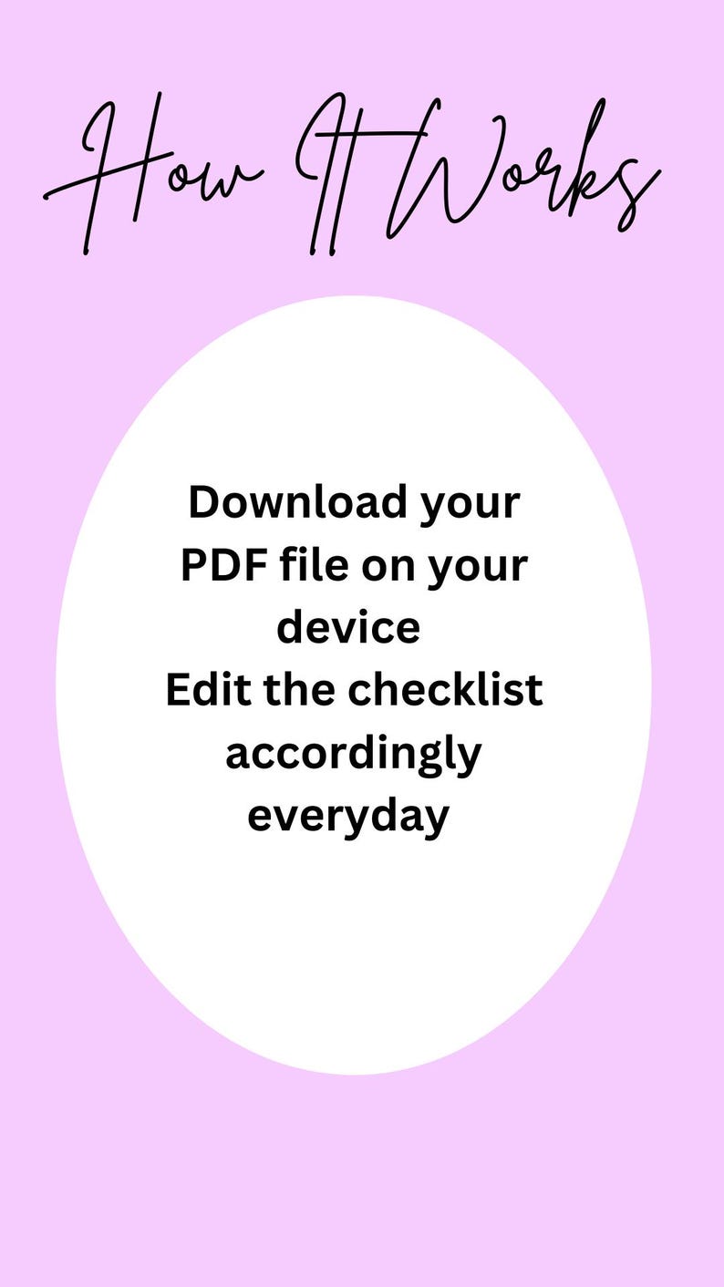 Selfcare Checklist, That Girl Checklist , Daily Checklist, Self Love ...