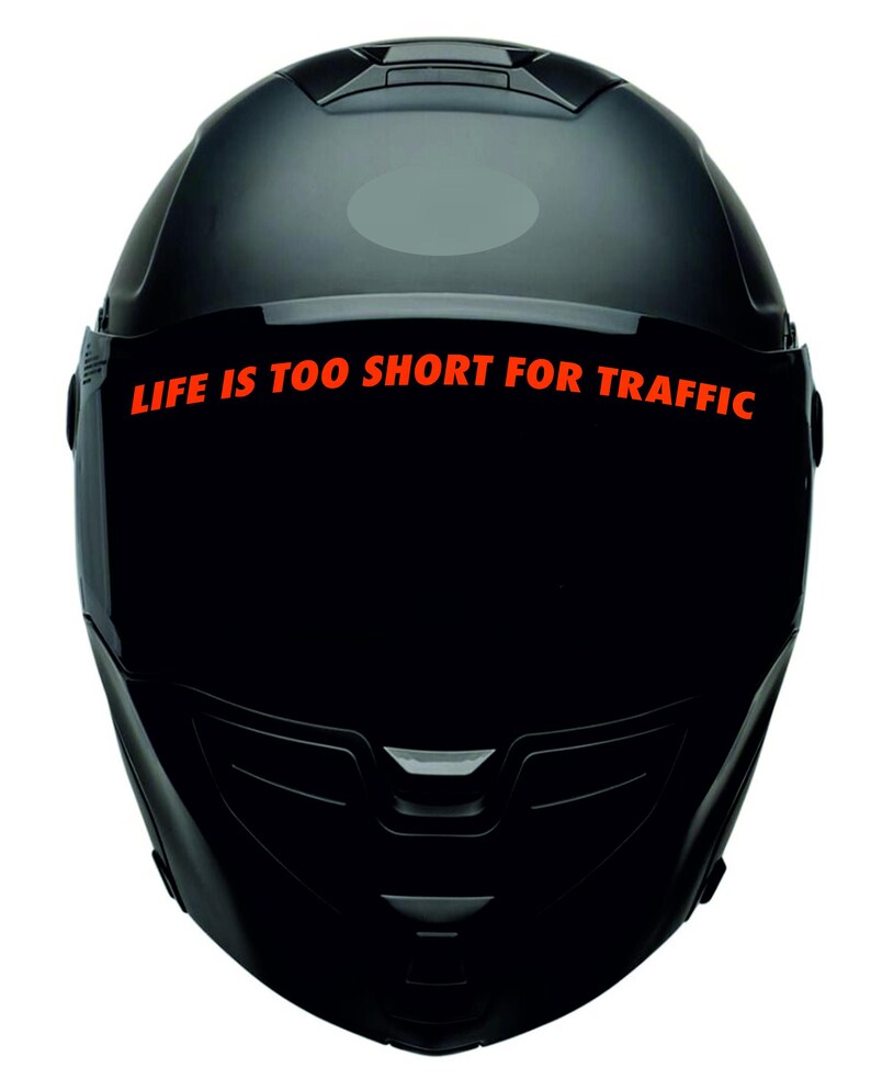 Motorcycle Visor Decal | Custom Text | Motorcycle Helmet Custom Text ...