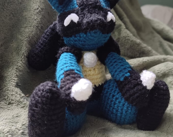 Lucario Pokemon Crochet Pattern - Etsy Canada
