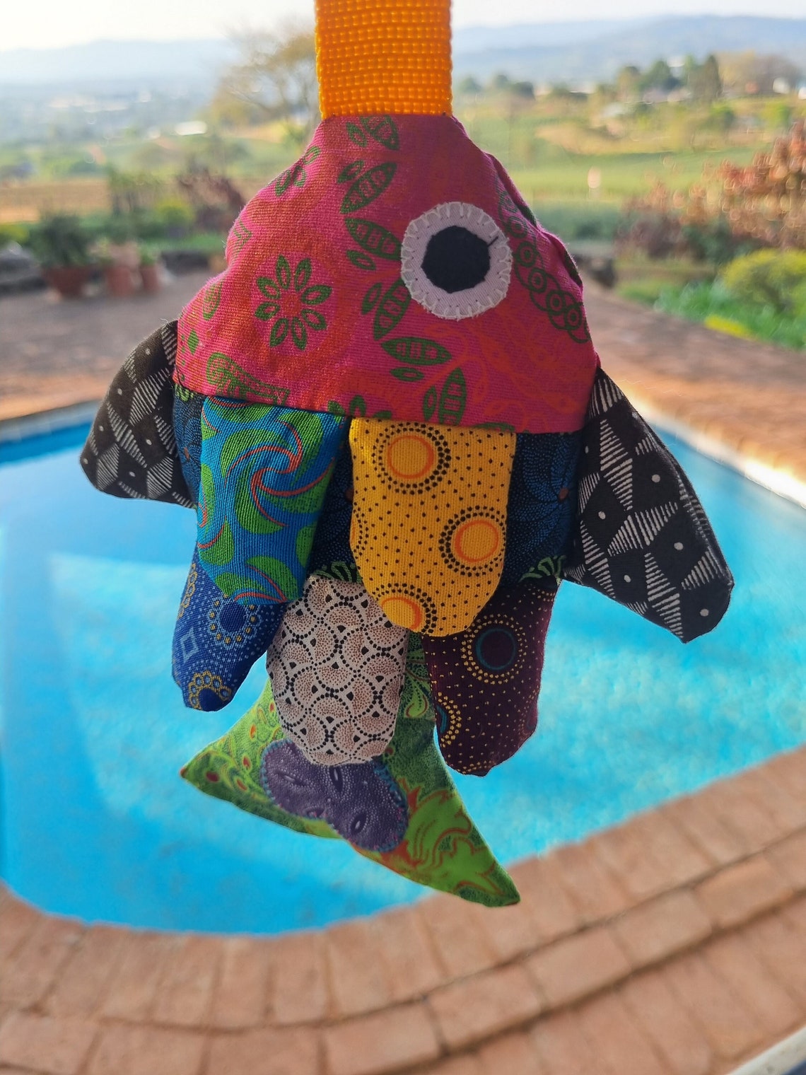 Sensory Fidget Toy Fabric Fish Shweshwe Handmade Activity Bright ...