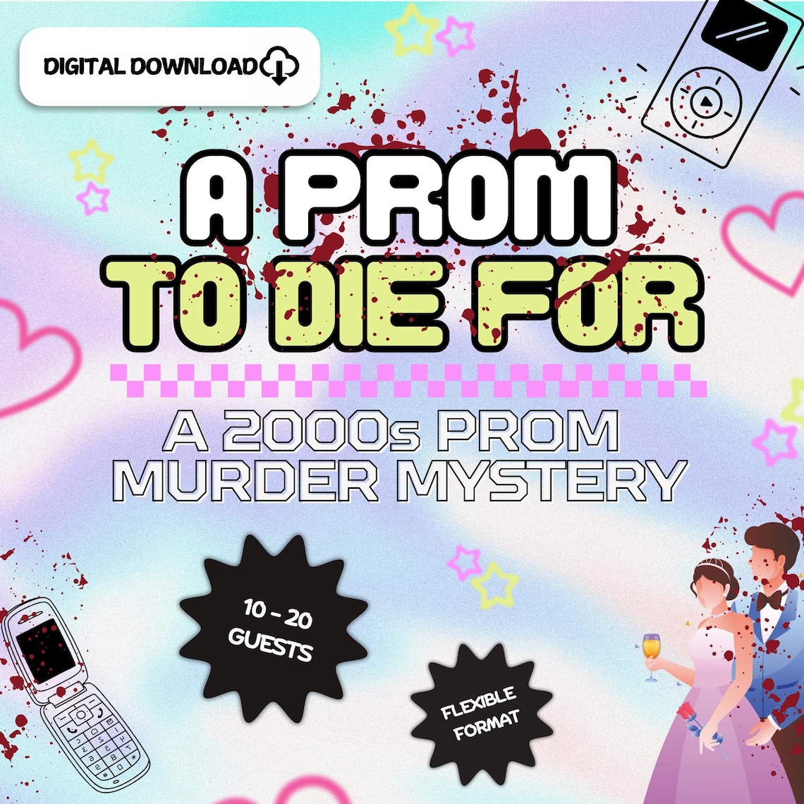2000s Prom Murder Mystery Game || Printable Game Night Murder Mystery ...