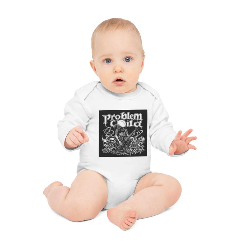 Problem Child Baby Onesie, Death Metal Punk Rock Band Style Bodysuit ...