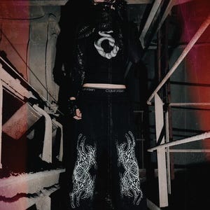 Grunge Emo Sweatpants: Baggy Alt Gym Sweats - Etsy