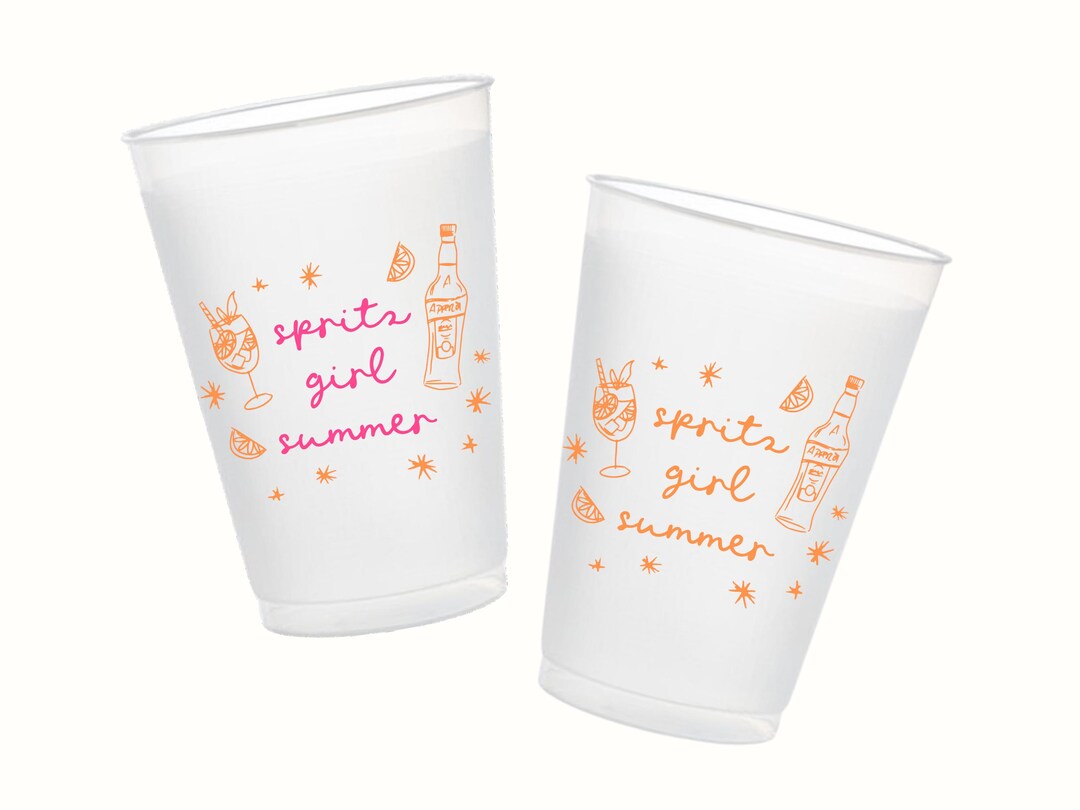 Spritz Theme Bachelorette Party Cups | Love at First Spritz ...