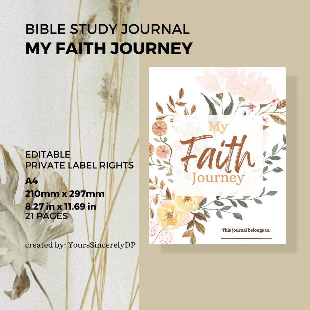 Bible Study Prayer Journal Printable Prayer Journal Devotional ...