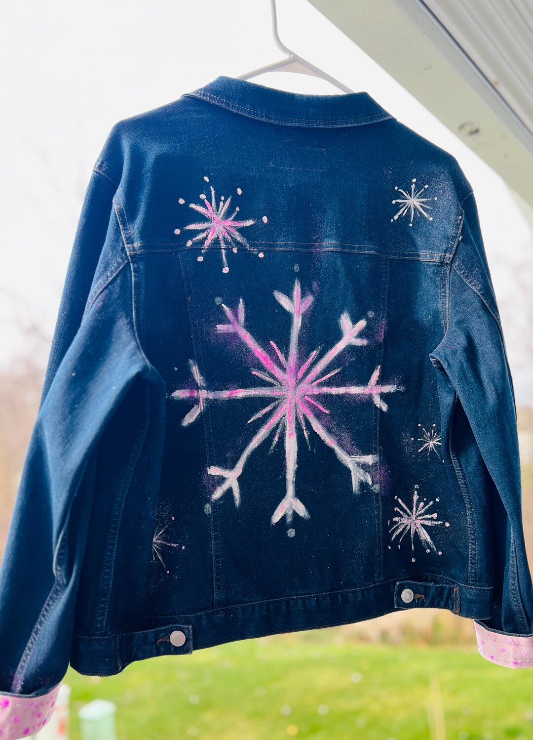 Snowflakes Denim - Etsy