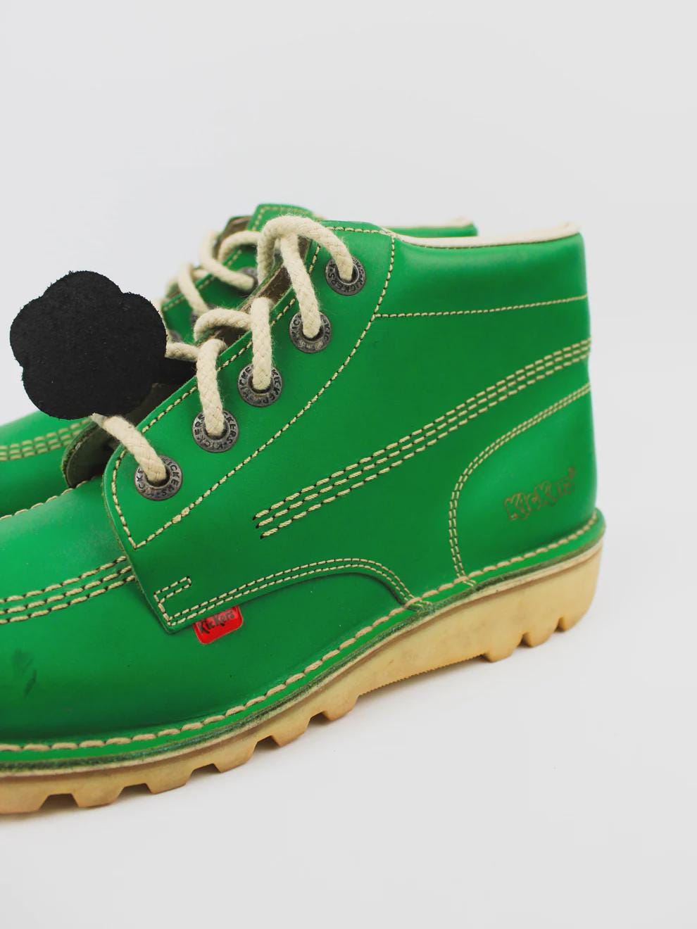 Kickers Kick Hi Green Leather Boots | Size 38 EU / 24 Cm | Classic ...