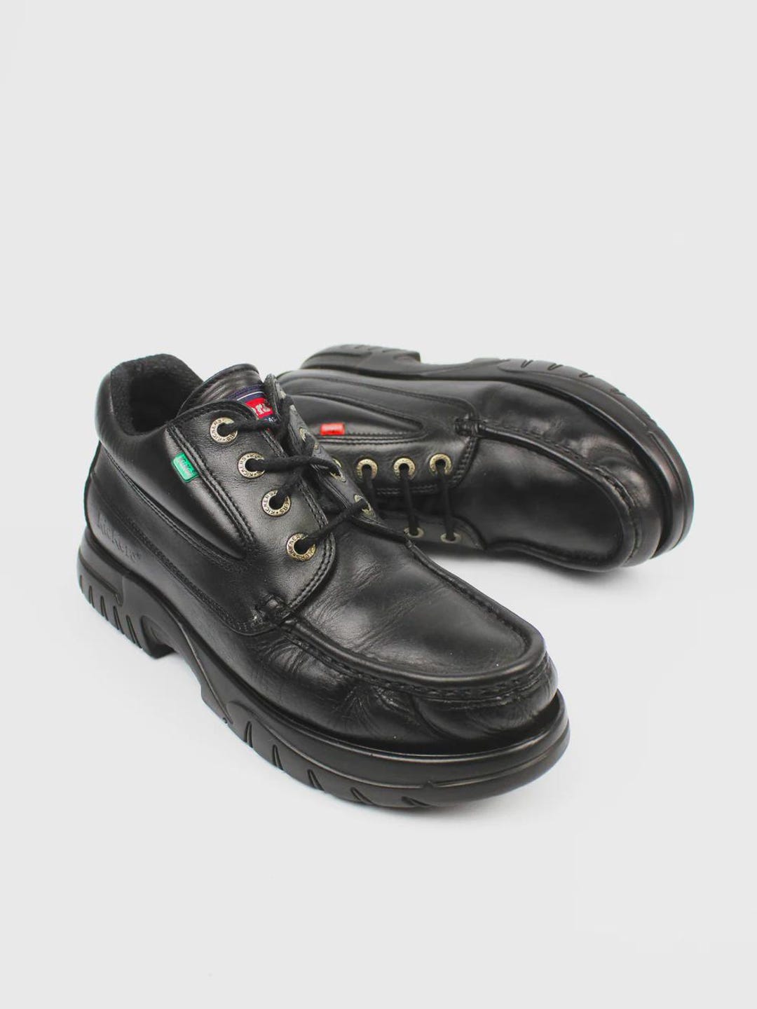 Kickers Lennon Boat Shoe | Iconic 90s Leather Boots, Size 43 (28 см) - Etsy