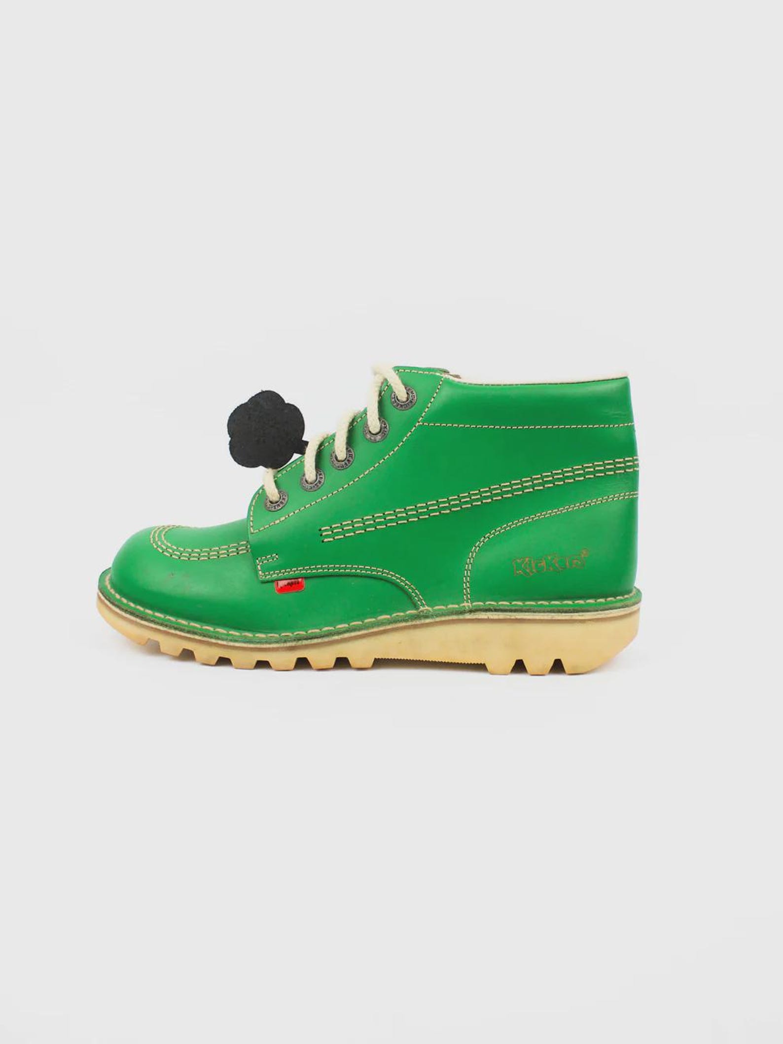 Kickers Kick Hi Green Leather Boots | Size 38 EU / 24 Cm | Classic ...
