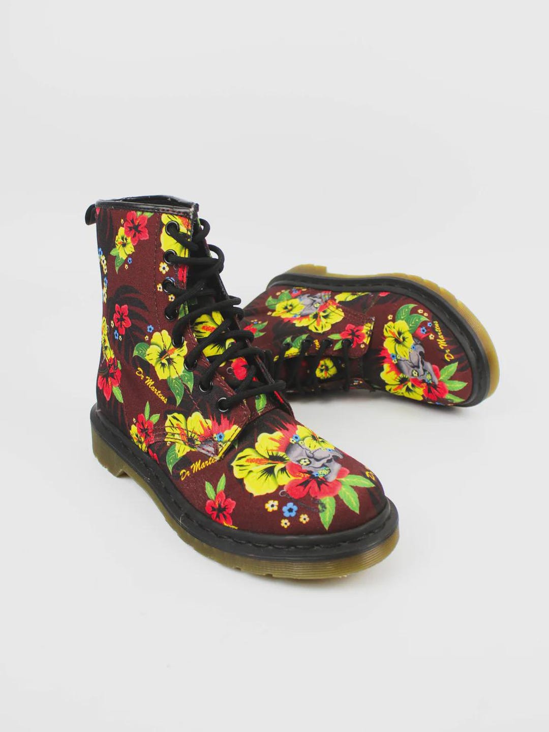 Dr. Martens Castel Hawaiian Floral | Floral Textile Boots | Size 37 EU ...