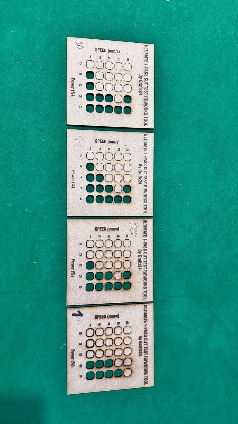 Material Rdworks Laser Cut Test Tool and Focal Point Tool - Etsy