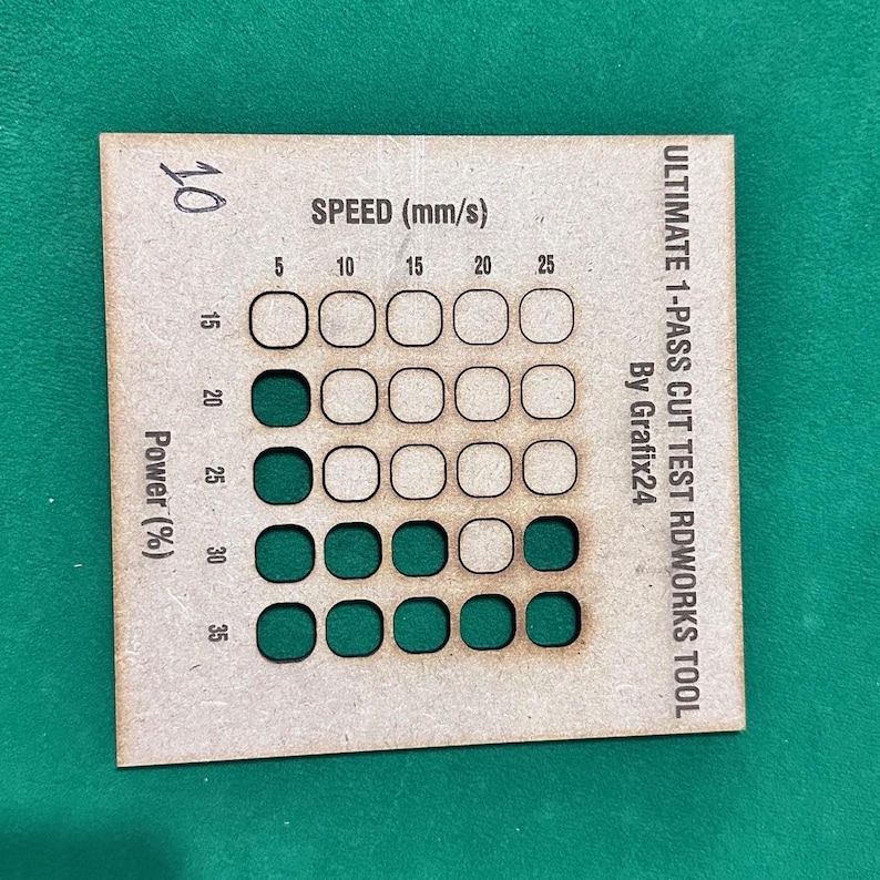 Material Rdworks Laser Cut Test Tool and Focal Point Tool - Etsy