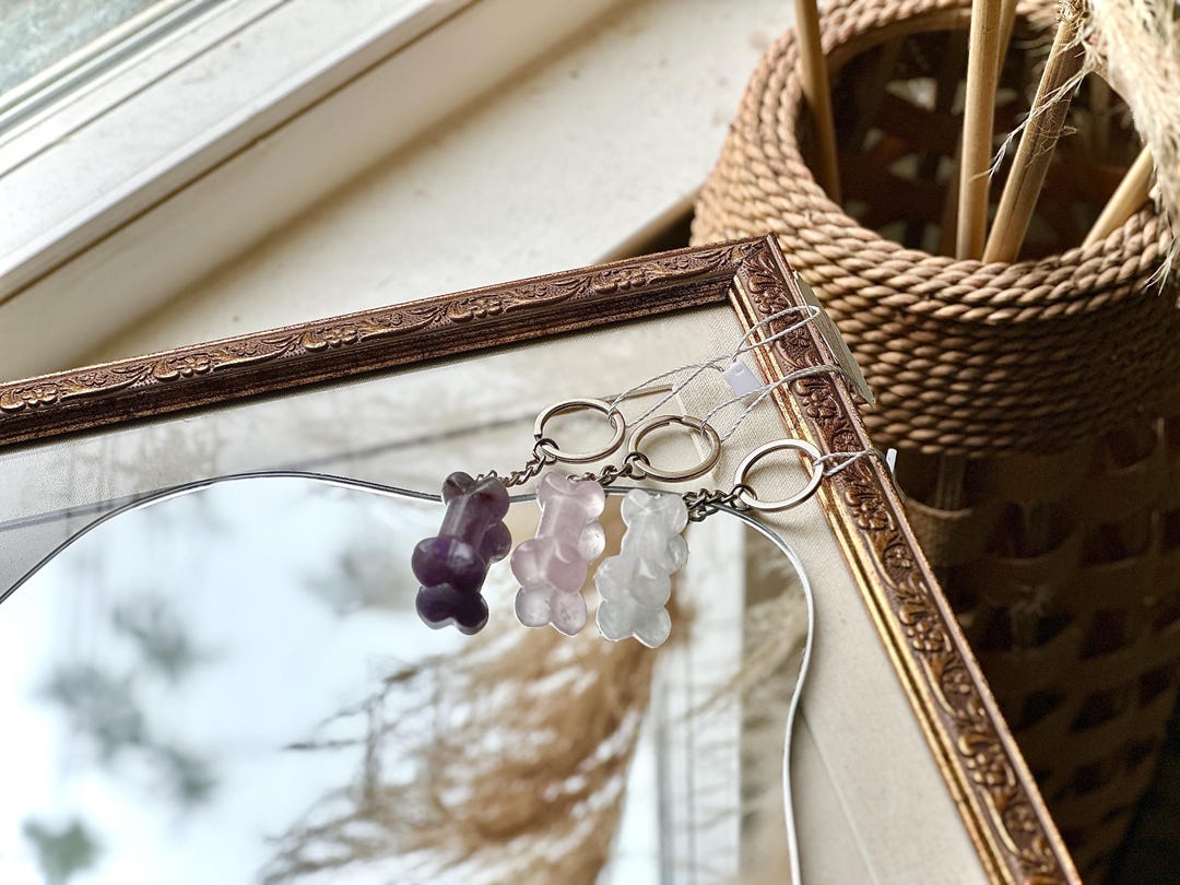 Bone Shape Crystal Keychains - Etsy