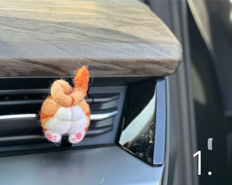Cat&dog Wool Felt | Car Diffuser | Vent Clip | Keychain - Etsy
