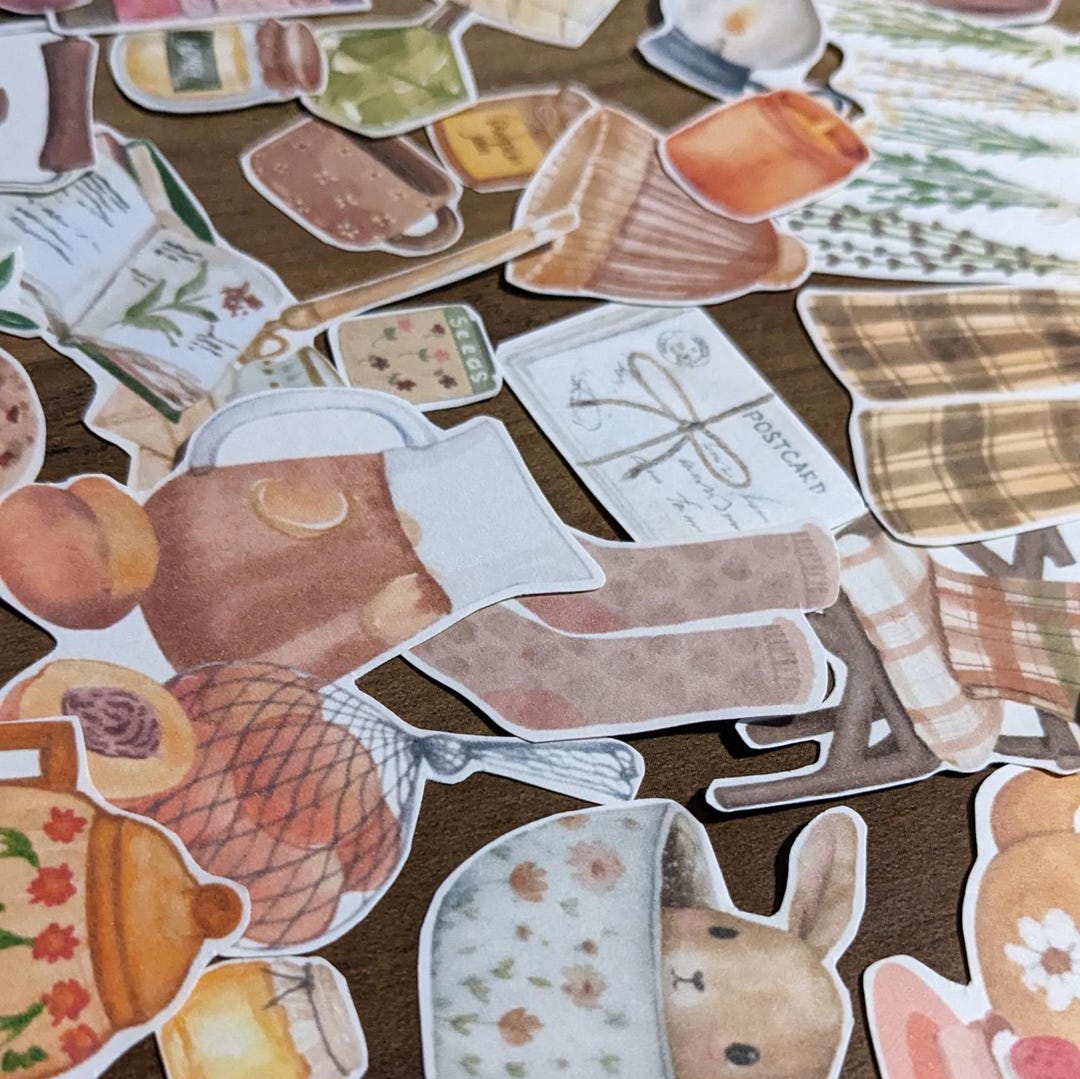 Cottagecore Stickers | Mixed Pack | MATTE | Cute and Cosy Collection ...