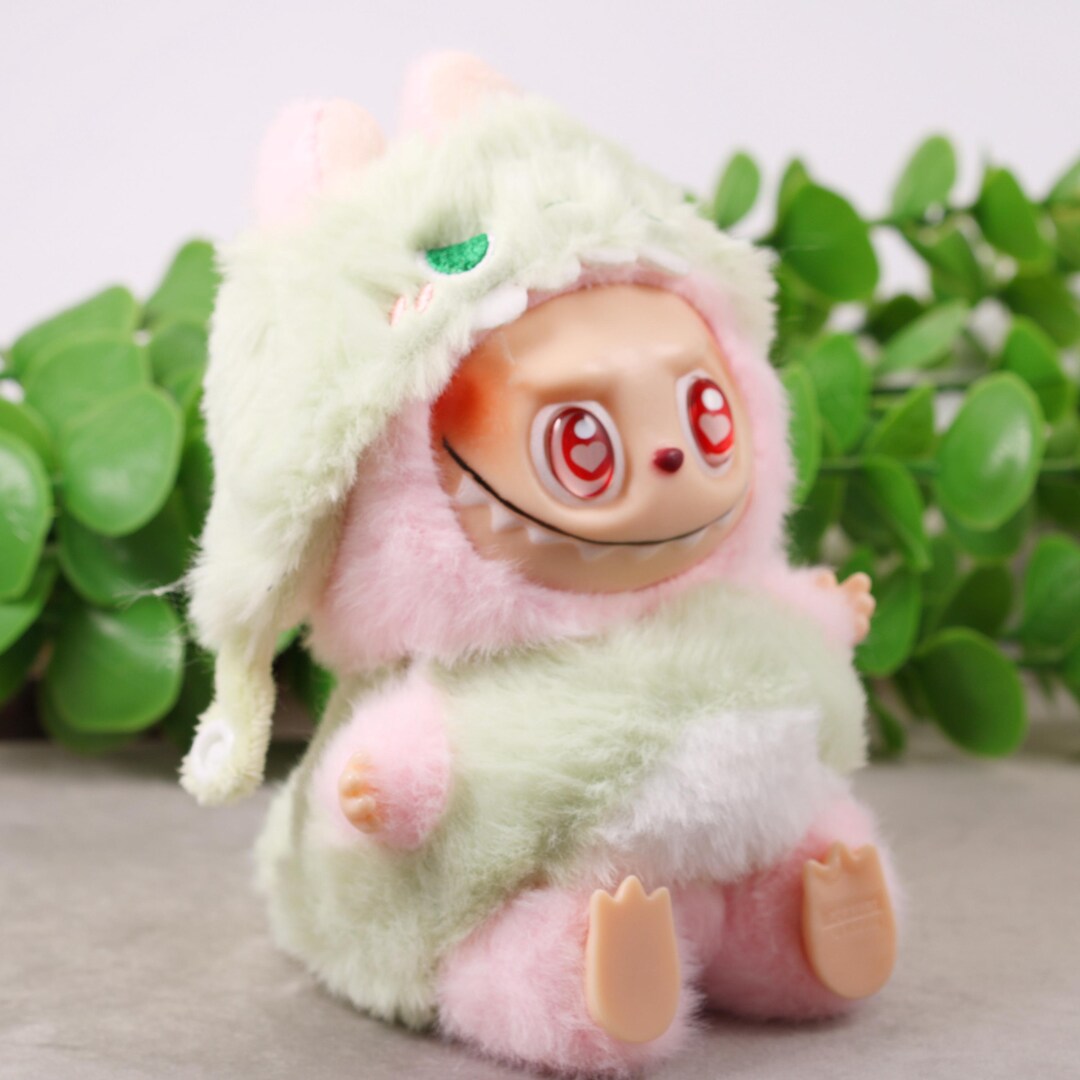 Handmade Labubu Doll Cute Kawaii Dinosaur Costume With Monster Hat ...
