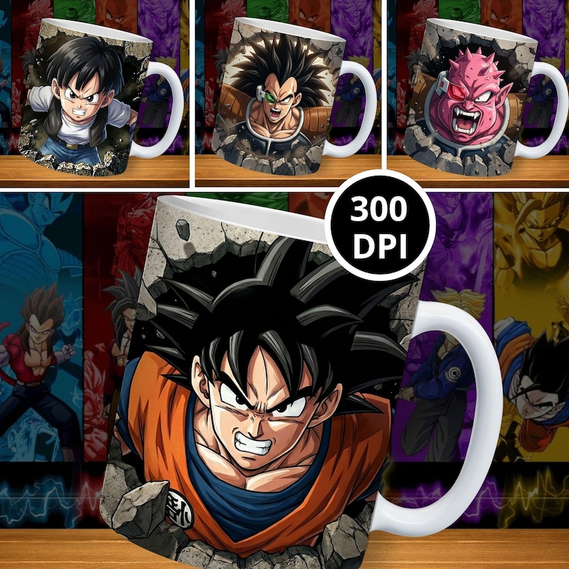 Anime Mug Template - Etsy