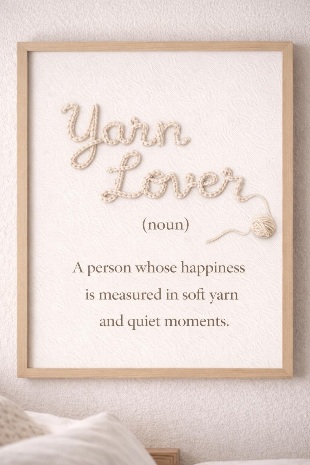 Crochet Lover Definition Printable | Yarn Lover Wall Art | Cozy Crochet ...