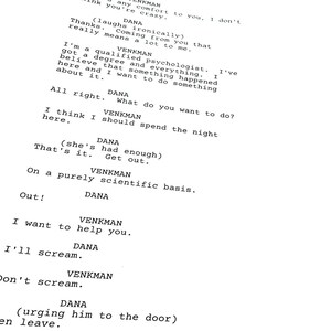 Ghostbusters Movie Script Complete Screenplay Reprint Bill Murray ...