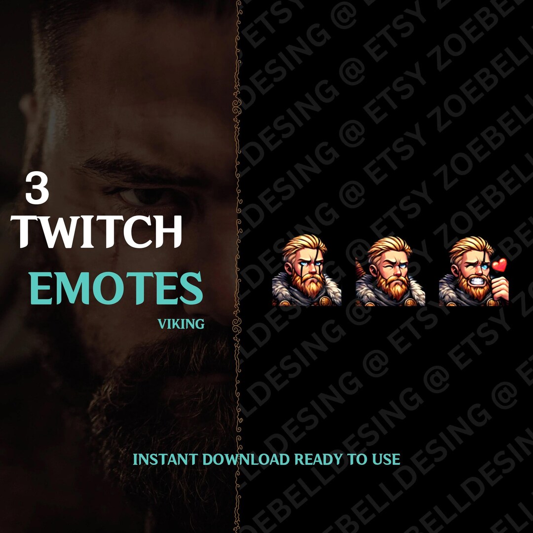 Viking Emotes Bundle Pack - Twitch & Discord Emotes for Streaming, Cute ...