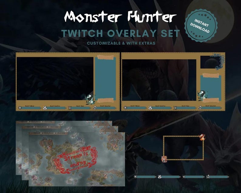 Twitch Overlay / Stream Pack - Animated Scenes, Stream Overlays and ...