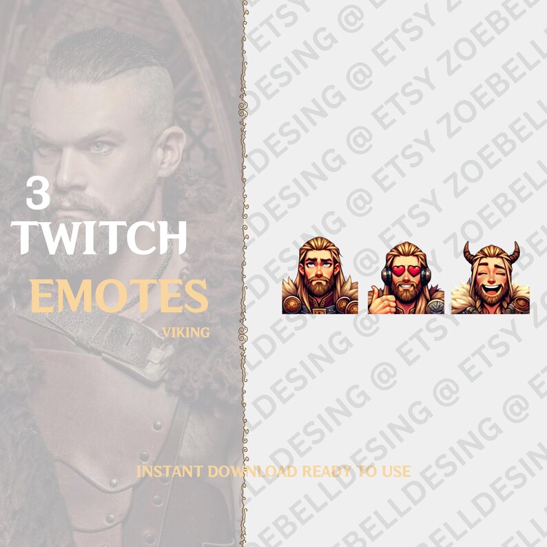 Twitch Emotes - Three Twitch Stream Emotes - Vikings, Medieval - Emote ...