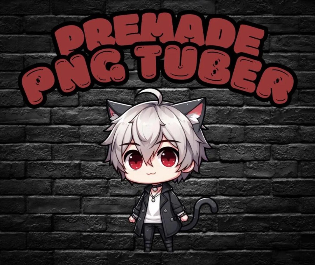 Catboy - Neko Boy - Premade Chibi Png Tuber - Kawaii Model Veadotube ...