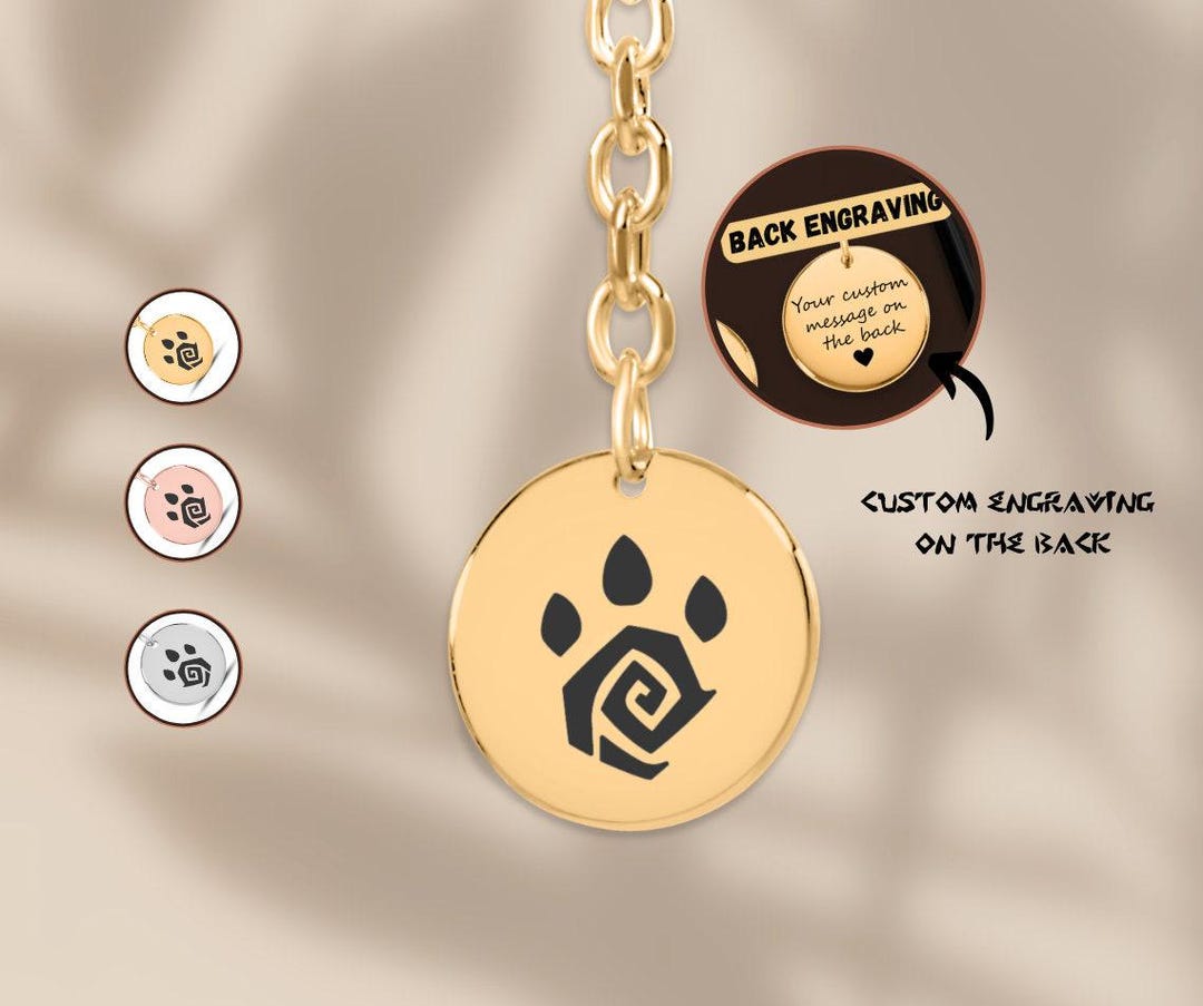Custom Monster Hunter Inspired Palico Paw Keychain - Stainless Steel ...