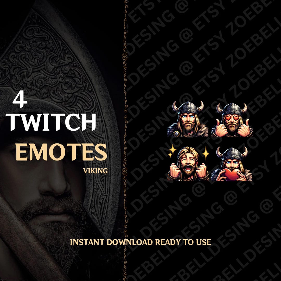 Viking Emotes - Cute Bundle for Twitch & Discord Streamers, Perfect for ...